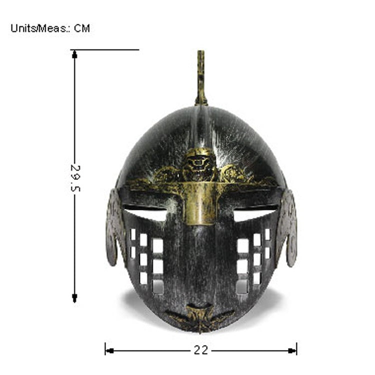Medieval Knight Greek Spartan Helmet Costume Gold Gladiator Warrior Ro ...