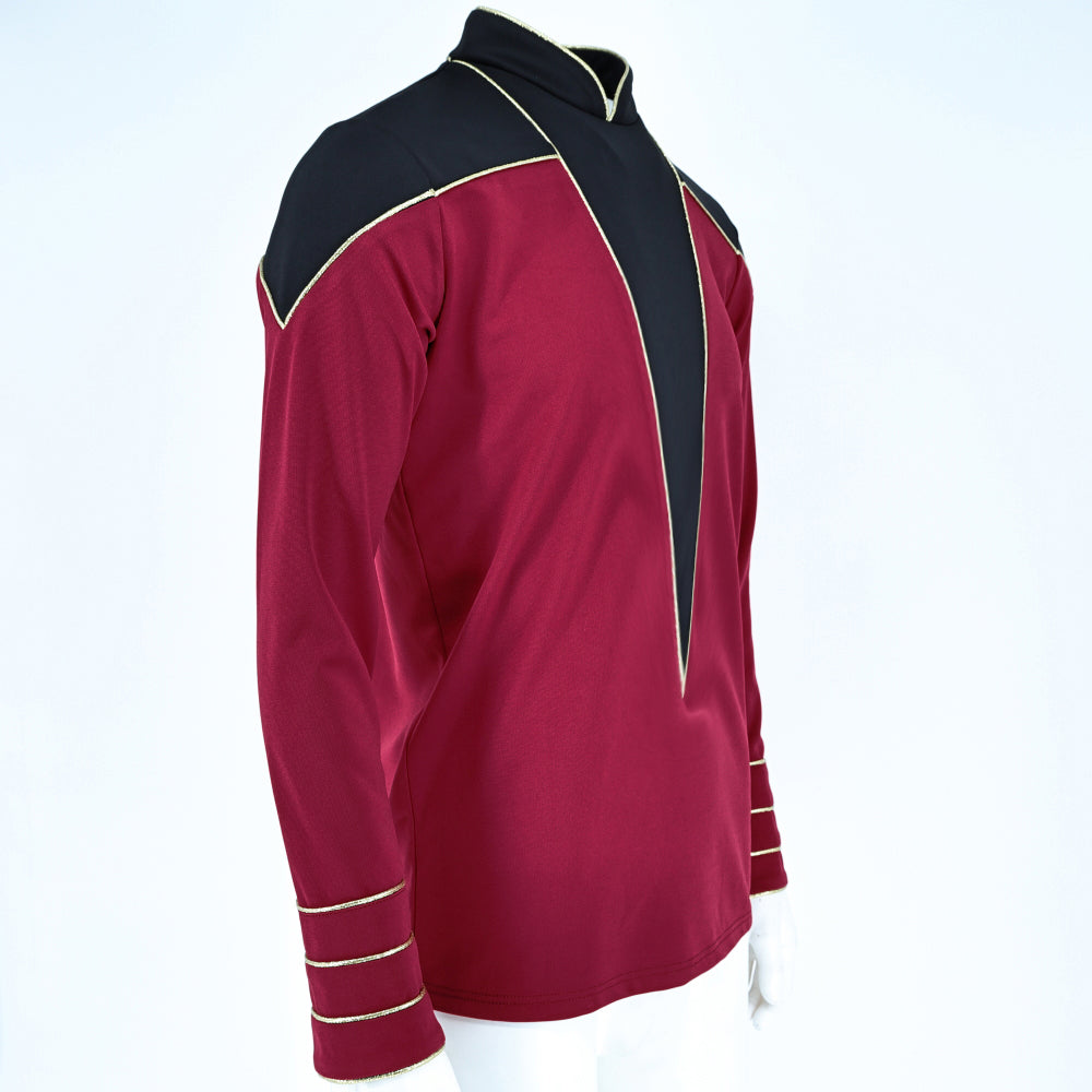 Star Trek The Next Generation Flag Officer Uniform TNG Admiral Red Shi ...