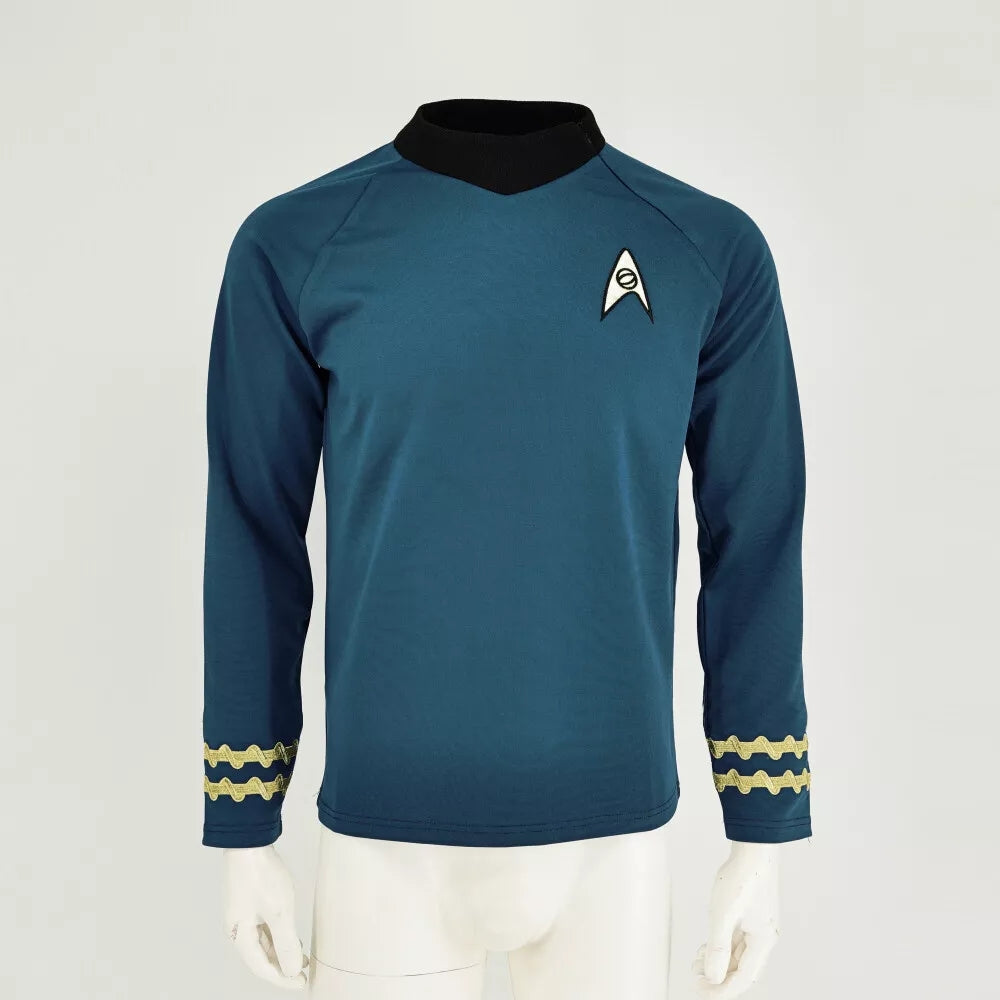 Star Trek The Original Series TOS Kirk Spock Uniform Shirt Cosplay Cos ...